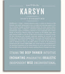 Karsyn | Name Art Print – Name Stories