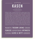 Kasen | Name Art Print – Name Stories