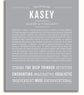 Kasey (female) | Name Art Print – Name Stories