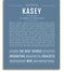 Kasey (female) | Name Art Print – Name Stories