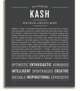 Kash | Name Art Print – Name Stories