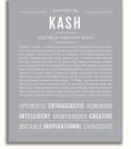 Kash | Name Art Print – Name Stories