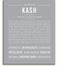 Kash | Name Art Print – Name Stories
