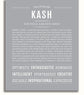 Kash Personalized Name Meaning Art Prints – Name Stories