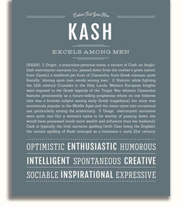 Kash | Name Art Print – Name Stories
