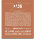 Kash | Name Art Print – Name Stories