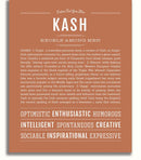 Kash | Name Art Print – Name Stories