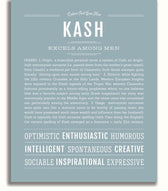 Kash Personalized Name Meaning Art Prints – Name Stories