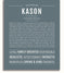 Kason | Name Art Print – Name Stories