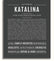 Katalina Personalized Name Meaning Art Prints – Name Stories