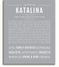 Katalina Personalized Name Meaning Art Prints – Name Stories