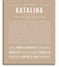 Katalina | Name Art Print – Name Stories