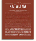 Katalina | Name Art Print – Name Stories