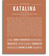 Katalina | Name Art Print – Name Stories