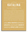 Katalina Personalized Name Meaning Art Prints – Name Stories
