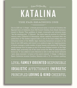 Katalina | Name Art Print – Name Stories