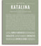 Katalina | Name Art Print – Name Stories