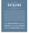Katalina | Name Art Print – Name Stories
