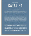 Katalina | Name Art Print – Name Stories