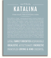 Katalina | Name Art Print – Name Stories