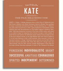 Kate | Name Art Print – Name Stories