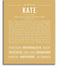 Kate | Name Art Print – Name Stories