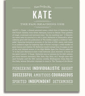 Kate | Name Art Print – Name Stories