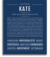 Kate | Name Art Print – Name Stories
