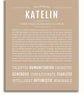 Katelin | Name Art Print – Name Stories