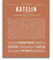 Katelin | Name Art Print – Name Stories