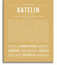 Katelin | Name Art Print – Name Stories