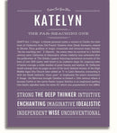 Katelyn | Name Art Print – Name Stories