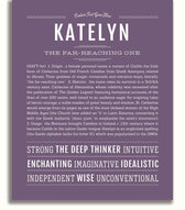 Katelyn | Name Art Print – Name Stories