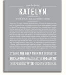 Katelyn | Name Art Print – Name Stories
