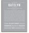 Katelyn | Name Art Print – Name Stories