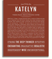 Katelyn | Name Art Print – Name Stories
