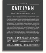 Katelynn | Name Art Print – Name Stories