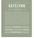 Katelynn | Name Art Print – Name Stories