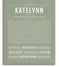 Katelynn Personalized Name Meaning Art Prints – Name Stories