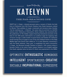 Katelynn | Name Art Print – Name Stories