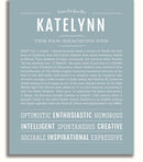 Katelynn | Name Art Print – Name Stories