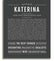 Katerina | Name Art Print – Name Stories