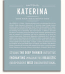 Katerina | Name Art Print – Name Stories