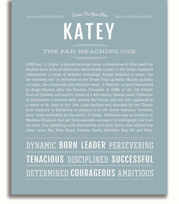 Katey | Name Art Print – Name Stories
