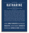 Katharine | Name Art Print – Name Stories
