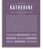 Katherine | Name Art Print – Name Stories