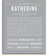 Katherine | Name Art Print – Name Stories