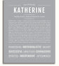 Katherine | Name Art Print – Name Stories