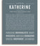 Katherine Personalized Name Meaning Art Prints – Name Stories