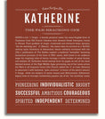 Katherine | Name Art Print – Name Stories